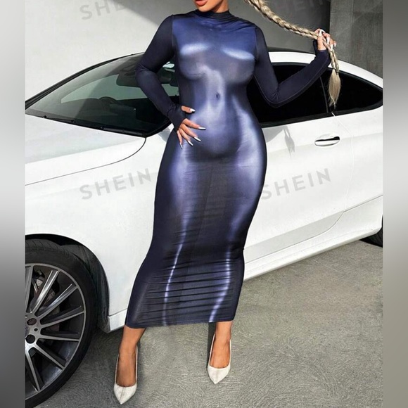 SHEIN | Dresses | Body Print Dress New Wo Tags | Poshmark
